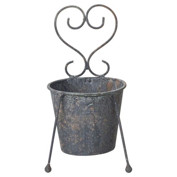 【商品番号：077-25713】【VAR：32870】date20260224 園芸用品 植木鉢・フラワーポット アイアン・ブリキ鉢 ガーデニング雑貨 ガーデン雑貨 ガーデニング用品 ガーデン用品 ガーデニング ガーデン お庭 ベランダ リ...