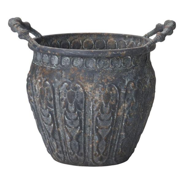 【商品番号：077-25718】【VAR：32871】date20260224 園芸用品 植木鉢・フラワーポット アイアン・ブリキ鉢 ガーデニング雑貨 ガーデン雑貨 ガーデニング用品 ガーデン用品 ガーデニング ガーデン お庭 ベランダ リ...
