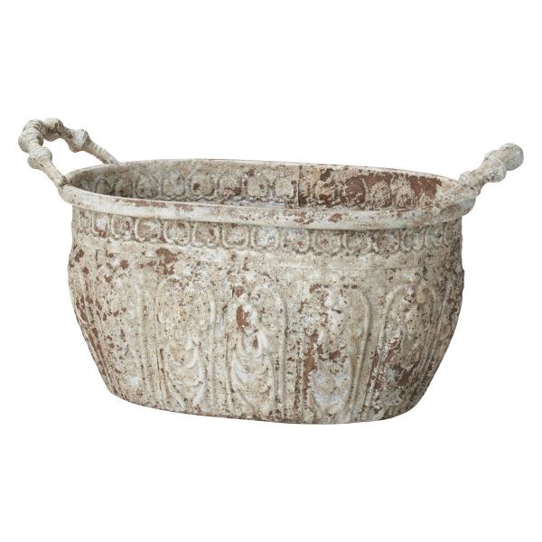 【商品番号：077-25719】/【VAR：32872】date20260224園芸用品 植木鉢・フラワーポット アイアン・ブリキ鉢【友膳】