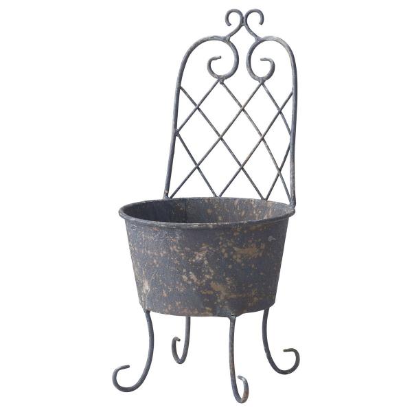 【商品番号：077-25756】/【VAR：32884】date20260224園芸用品 植木鉢・フラワーポット アイアン・ブリキ鉢【友膳】