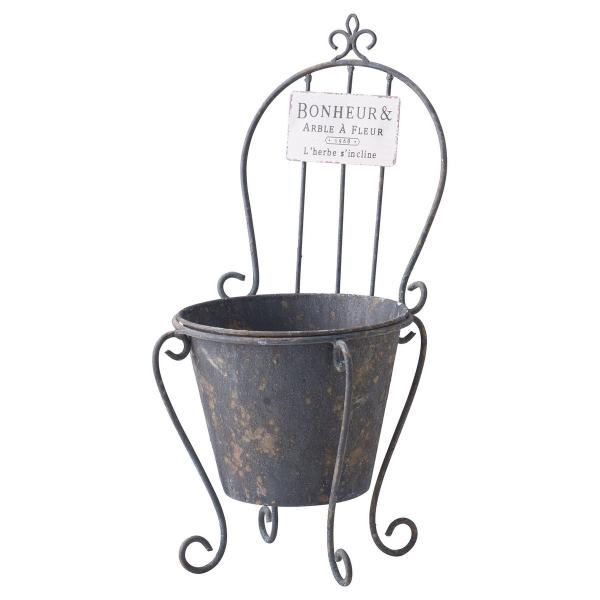 【商品番号：077-25769】/【VAR：32889】date20260224園芸用品 植木鉢・フラワーポット アイアン・ブリキ鉢【友膳】