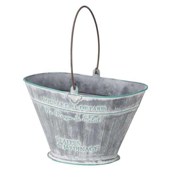 【商品番号：077-25919】【VAR：32935】date20260224 園芸用品 植木鉢・フラワーポット アイアン・ブリキ鉢 ガーデニング雑貨 ガーデン雑貨 ガーデニング用品 ガーデン用品 ガーデニング ガーデン お庭 ベランダ リ...