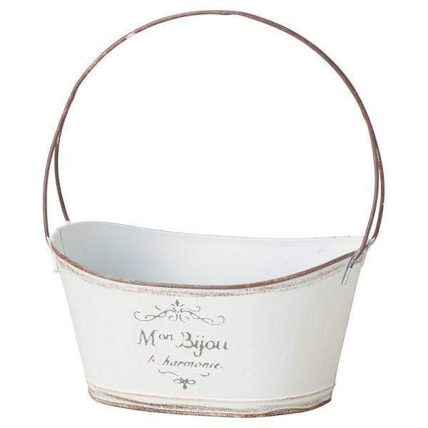 【商品番号：077-25948】/【VAR：32941】date20260224園芸用品 植木鉢・フラワーポット アイアン・ブリキ鉢【友膳】