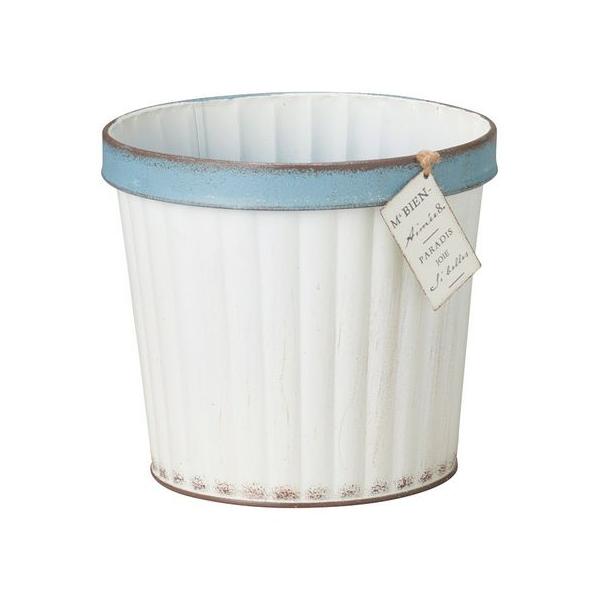 【商品番号：077-25962】/【VAR：32945】date20260224園芸用品 植木鉢・フラワーポット アイアン・ブリキ鉢【友膳】