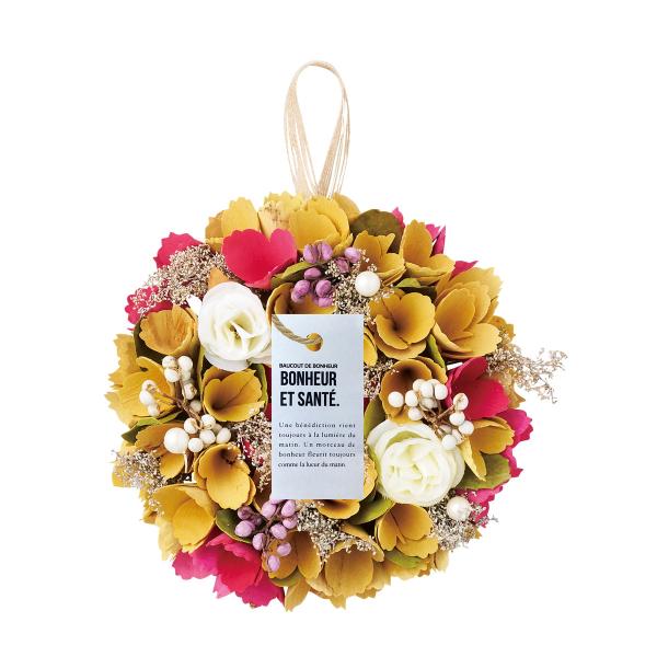 【商品番号：083-06871】/【販売単位】2ケ ※表示価格は、この単位での金額となります/【VAR：74082】date20240212フラワーリース・花リース完成品 ドライフラワーリース