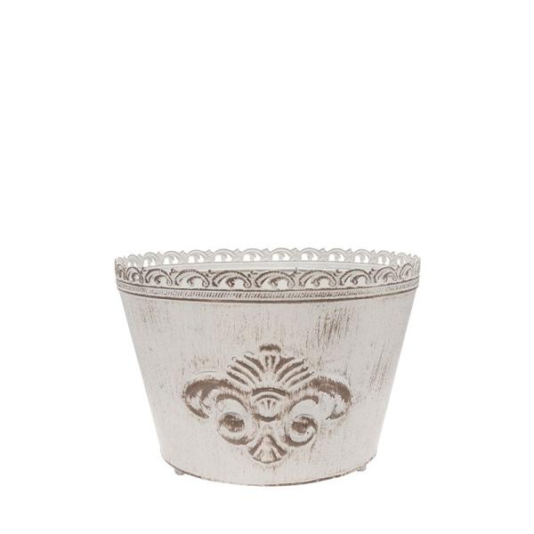 【商品番号：104-10174】/【VAR：74698】date20240812/999color10211園芸用品 植木鉢・フラワーポット アイアン・ブリキ鉢【CARNAC】