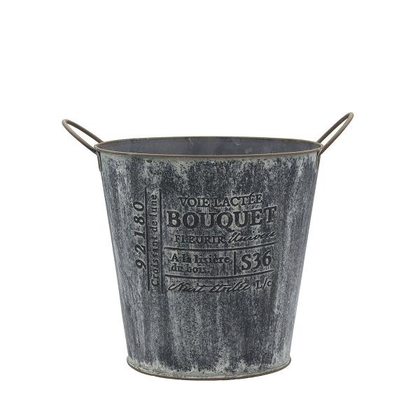 【商品番号：104-11758】/【VAR：84833】date20250719園芸用品 植木鉢・フラワーポット アイアン・ブリキ鉢【CARNAC】