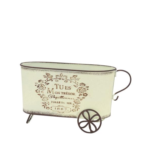 【商品番号：104-12612】/【販売単位】2個 ※表示価格は、この単位での金額となります/【VAR：85604】date20260120園芸用品 植木鉢・フラワーポット アイアン・ブリキ鉢【CARNAC】