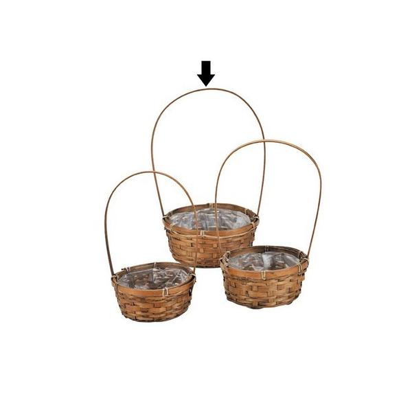 【商品番号：119-00135】/【VAR：42078】4988447242459/20170330newかご・バスケット 花かご・フラワーバスケット