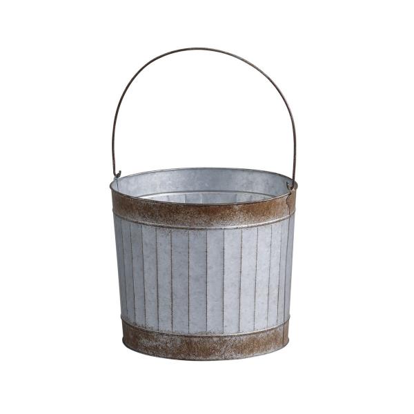 【商品番号：170-02094】/【VAR：74809】date20240924園芸用品 植木鉢・フラワーポット アイアン・ブリキ鉢【アビテ】