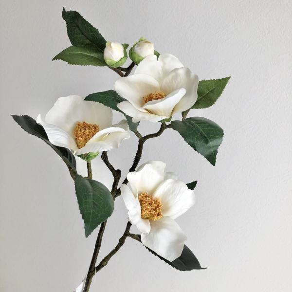 【商品番号：181-20486】/【VAR：77362】date20230822/お正月;/wi_wabana/bkz-0409/oda2025_0408造花 花材「た行」 ツバキ（椿）