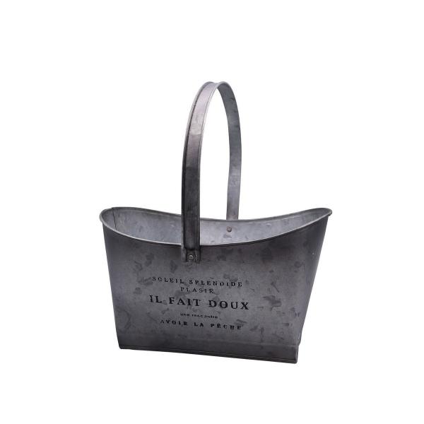 【商品番号：188-00499】/【販売単位】2個 ※表示価格は、この単位での金額となります/【VAR：22320】20230420new園芸用品 植木鉢・フラワーポット アイアン・ブリキ鉢【DELLKI】