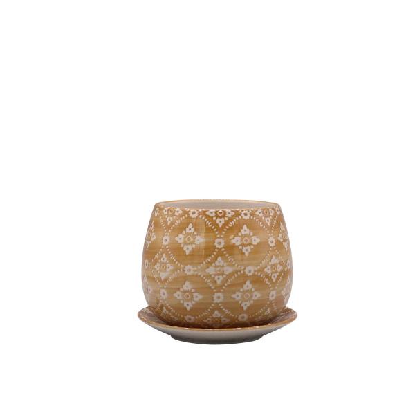 【商品番号：188-00880】/【VAR：84669】date20250505園芸用品 植木鉢・フラワーポット 陶器・セラミック鉢【DELLKI】