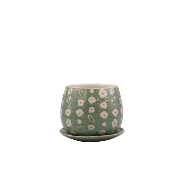 【商品番号：188-00881】/【VAR：84669】date20250505園芸用品 植木鉢・フラワーポット 陶器・セラミック鉢【DELLKI】