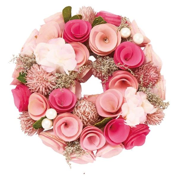 【商品番号：207-02229】/【VAR：】date20250221フラワーリース・花リース完成品 ドライフラワーリース