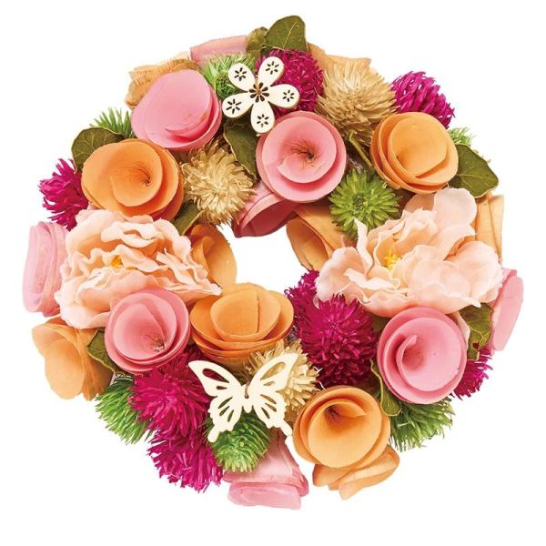 【商品番号：207-02231】/【VAR：】date20250221フラワーリース・花リース完成品 ドライフラワーリース