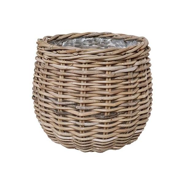 【商品番号：214-00443】/【販売単位】2個 ※表示価格は、この単位での金額となります/【VAR：84523】date20250408かご・バスケット ラタンバスケット【グリーンポット】