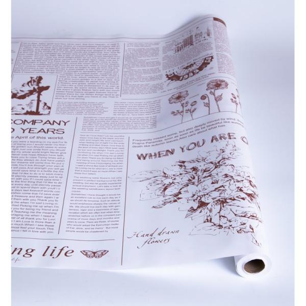 【商品番号：219-00194】/【VAR：88121】date20250930ラッピングペーパー(包装紙) 英字新聞紙