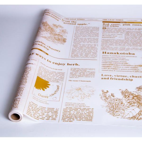 【商品番号：219-00226】/【VAR：88125】date20250930ラッピングペーパー(包装紙) 英字新聞紙