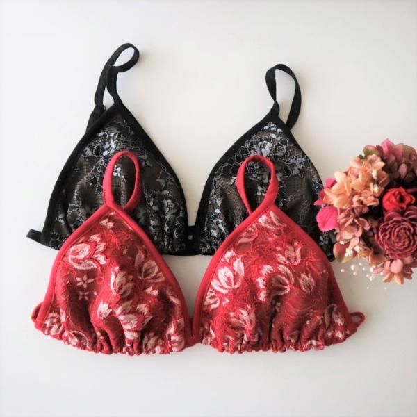 リンパ美容研究家 リンパ節子さんと華布のコラボ！締めつけない可愛いランジェリー♪■サイズ■フリーサイズ■素材■表面：ストレッチレース（ナイロン・レーヨン・ポリエステル・ポリウレタン）肌面：オーガニックコットン１００％紐：コットン１００％アジ...