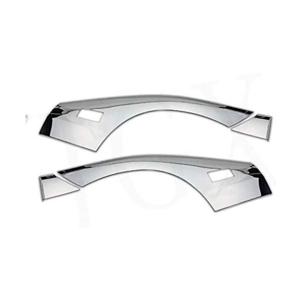 日野 デュトロ/エアループ デュトロ/トヨタ ダイナメッキ フロント フェンダー 左右セット日野 デュトロ年式:H11.4〜H23.6日野 エアループ デュトロ 標準車年式:H23.6〜トヨタ ダイナ年式:H11.4〜H23.6ドアウィンカ...