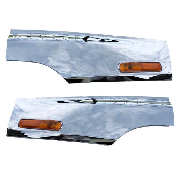 ■適合車種いすずギガ 平成15年6月〜平成19年2月ドアプロテクター＆ドアサイドマーカー オレンジのセットとなります。装着は純正交換になります。アンバーバルブ2個装着用のステーやボルトは付属していません 。新品・未使用品ですが社外品になりま...