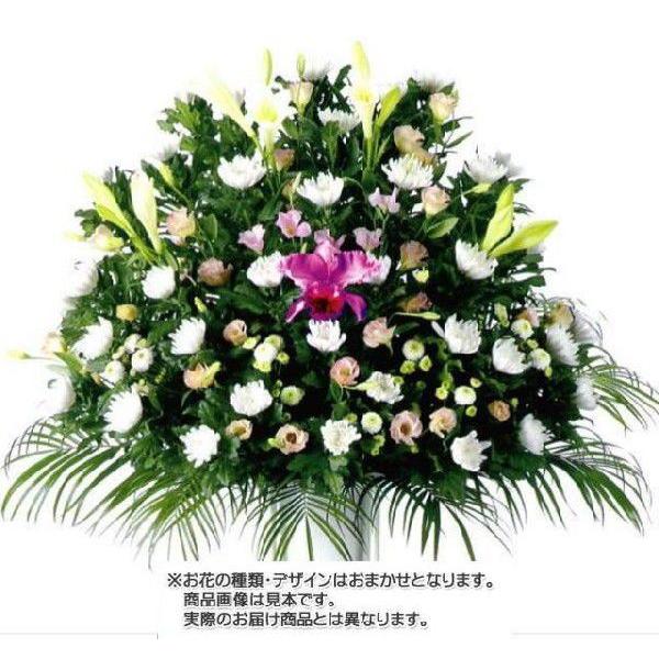 ［サイズ］-［コメント］通常より、上級なお花を使った葬儀用生花です。ページ下の「各都道府県の最低価格一覧表」をご確認の上、ご注文をお願いいたします。※お届け商品画像は見本です。お届け地域や葬儀場により、お花の種類・色合いなど雰囲気が変わりま...