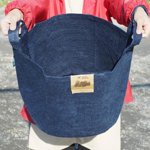 根域制限 ガーデンバッグ 【ROOT POUCH （ルーツポーチ）】 [W40cm H30cm 容量：39L 取っ手付き] ガーデンポーチ リサイクル 植木鉢 収納バッグ 園芸用品 ガーデニング 雑貨・通気性・透水性が良いので健康な細かい根...