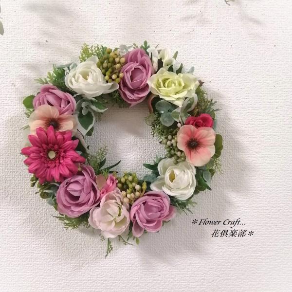 ー・ー・ー・ー・ー・ー・ー・ー・ー　FlowerClaft 花倶楽部の作品を         ご覧頂きありがとうございます。ー・ー・ー・ー・ー・ー・ー・ー・ー…お祝いにも花倶楽部のお品を…ずっときれいなアーティフィシャルフラワー(造花)の壁...