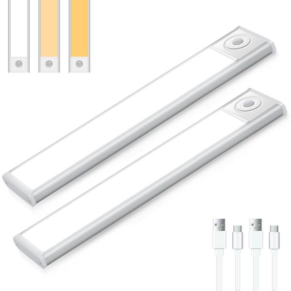 カラー：シルバーサイズ：20cm-2個入りスタイル：〓?主??【3000/4500/6500K色温度調整】 Chuqisheji センサーライトは電球色（3000K）、昼白色（4500K）、昼光色（6500K）の３色が調整出来ます。電球色（...