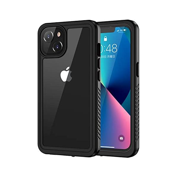 カラー：ブラックサイズ：iPhone 13【IP68防水＆多保護】防水国際保護等級IP68認定を獲得水没しても内部への水の侵入を完全にガードできます。 雨や、雪、泥や砂などから保護できます！ご注意:ご 使用の前に必ず携帯の代わりに一枚の紙を...