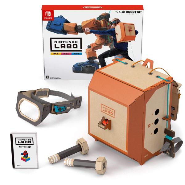 サイズ：1) Amazon.co.jp限定無しスタイル：2) ロボ キット『Nintendo Labo』は、いろいろな形に組み立てたダンボールとNintendo Switchを合体させ、自分だけのコントローラー「Toy-Con」をつくってあ...