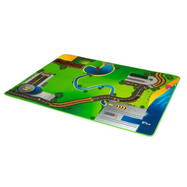 カラー：グリーンBRIO WORLDの世界をイメージしたデザインのプレイマット。畳1畳分を越える大判サイズ（1550x1200mm）。ソフトな素材を使用しており、使わないときは丸めて収納できます。表面はコーティングされており、お手入れも簡単...