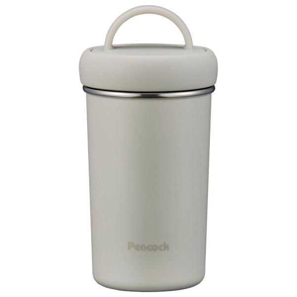 カラー：ホワイトサイズ：300mlスタイル：モノトーン【おいしい温度を長時間キープ】真空二重構造で飲み物の温度をしっかりキープ。保温も保冷も対応可能な水筒です。【持ち運びに便利なハンドル付き】指にかけられるハンドルがついています。荷物が多い...