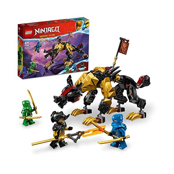 スタイル：ドラゴンハンターハウンドニンジャと怪獣 ? ドラゴンハンターハウンド(71790)で勇敢なニンジャの冒険を始めよう(対象年齢:6才以上)ミニフィギュア3体 ? 二刀流のロイドとジェイが、大きな剣を持ったクロー将軍と戦いますどんなポ...