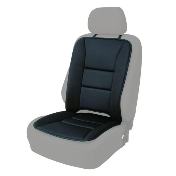 カラー：ブラックサイズ：450x23x970mmサイズ:45x97cm素材:(表地)ポリエステル100%(中材)ウレタンフォーム(裏地)ポリエステル100%吸湿速乾ニットを使用した背もたれ付きシートクッション。表生地はサラッと快適な吸湿速乾...