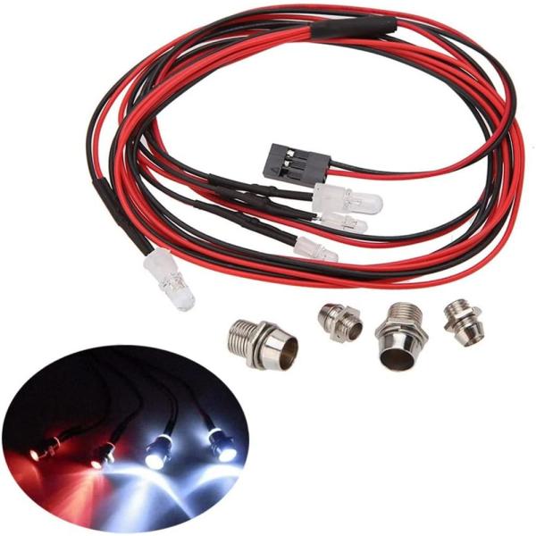 カラー：レッド1.高いシミュレーションアクセサリーはあなたのHSP /RCカーをクールでリアルに見せます。高度な技術を採用し、暗闇での照明性能を向上させています。2.高度な技術を採用し、暗闇での照明性能を向上させています。 長期使用に対して...