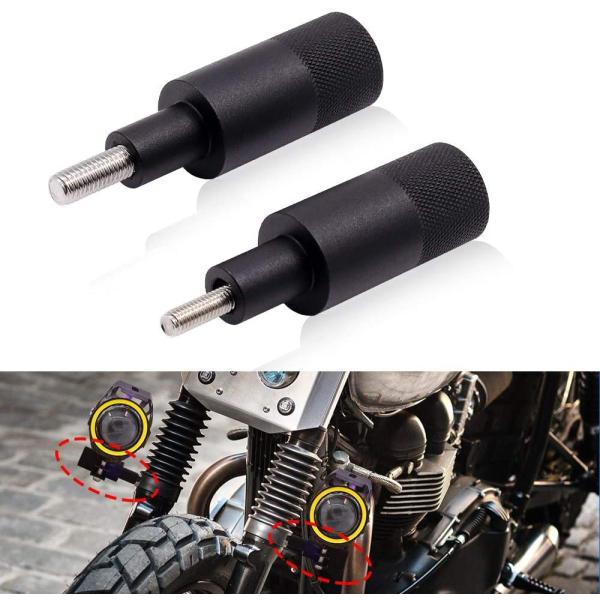 カラー：延長ボルトサイズ：M6 M8 黒ねじのサイズ：M8x87mm、M6x85mm頑丈な材質：高品質のアルミニウム 合金素材のバイクマウントブラケット。丈夫で耐久性があり、防錆性・腐食防止性があります。取り付け簡単：固定ボルトを緩めること...