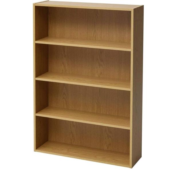 カラー：ライトブラウンサイズ：4段スタイル：designお客様組立品本体サイズ:幅60×奥行17×高さ89cm材質:プリント紙化粧繊維板原産国:インドネシアコミック収納目安:160冊