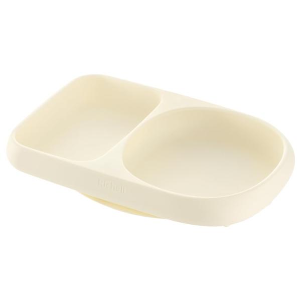 カラー：アイボリースタイル：プレート対象月齢/7カ月頃〜サイズ/24×15.3×3.5H(cm)容量/小：320mL 大：440mL電子レンジOK食器洗い乾燥機OK