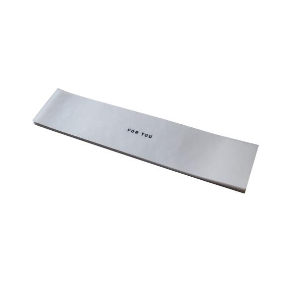 カラー：ホワイトサイズ：FOR YOU【商　品】ラッピング帯【用　途】ギフトボックス用掛け紙【付属品】封緘用シール付き 直径 25mm 50枚【材　質】トレーシングペーパー【サイズ】42×187mm【数　量】50枚入り【印　字】FOR YOU