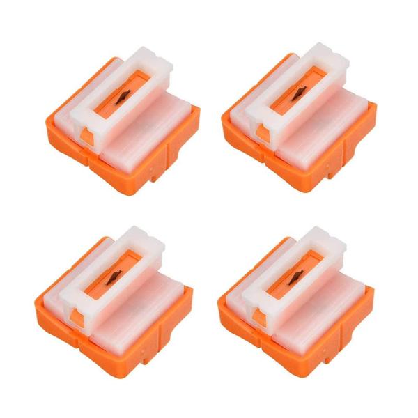 カラー：4個入り【軽量安全的な設計】サイズ（縦37.5cmｘ幅13cm、厚さ3.5cm）重量：250g。片手で持ち運びでき携帯し易い、本体は軽く、体積小さい、蓄え置き便利。【ミニ裁断機】ペーパーカッターは透明ロッドにセンチメートルサイズだけ...