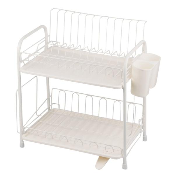 カラー：オフホワイトサイズ：ノーマル製品サイズ:(約)幅390×奥行290×高さ392mm(ポケット含まず)素材: 本体・まな板受け:鉄(エポキシ樹脂塗装)、トレー・水切りポケット:ポリプロピレン耐熱温度80度)、チェーン:ステンレス鋼、保...