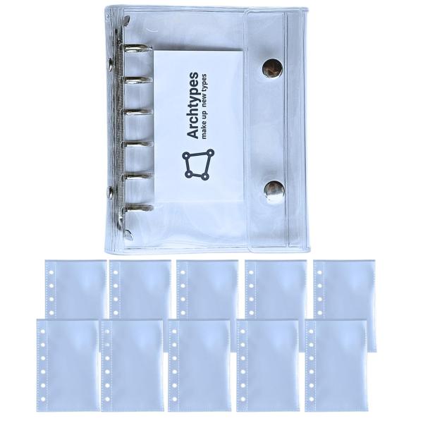 カラー：透明アーキタイプスの「TWIN Popn BINDER」シリーズからA7サイズ6穴が登場。M5に比べて少し大きめなので、たっぷりとシールやカードををコレクションできます。【令和シール帳】SNSで話題の透明シール帳が登場！クリア素材の...