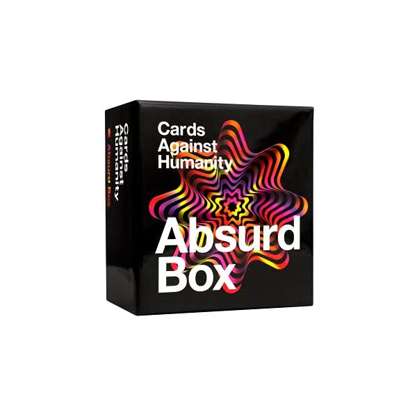 Absurd BoxはCards Against Humanityの拡張版です。当社が製作したものの中で最も奇抜なカード300枚 (白255枚と黒45枚)。このカードは、砂漠を20年間さまよったのちに思いついたものです。レッド、ブルー、グリ...