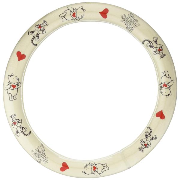 カラー：ベージュサイズ：Sスタイル：ハンドルカバーメーカー型番:6824-01BEサイズ:S (ハンドル直径 36.5〜37.9cm)カラー:ベージュ材質・素材:ポリエステル(クリアPVC巻き)軽普通車用プーとティガーのコンビがかわいい