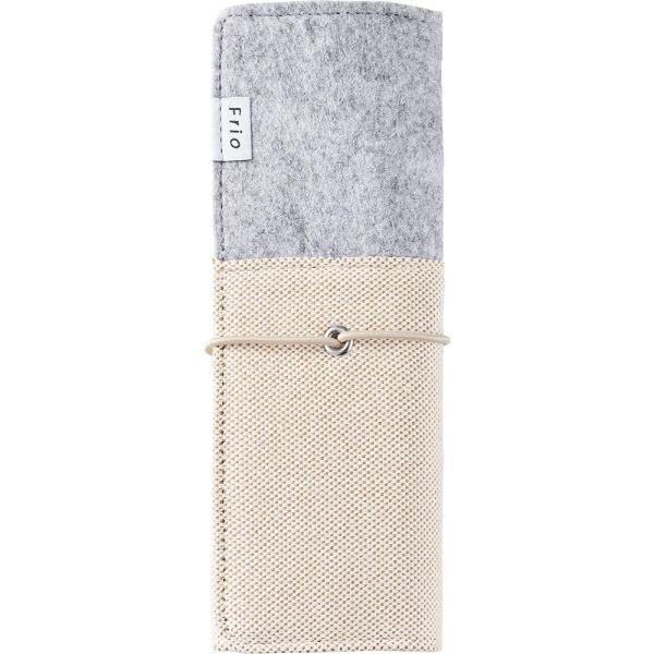 カラー：ホワイトスタイル：ペンケース持ち物や筆記具を収納できる、スタンドタイプの収納用品。【寸法】約W70×D50×H200mm【素材】ポリエステル、綿製【その他1】ネオジム磁石4か所内蔵【その他2】自立時外寸 約W290×D90×H90mm