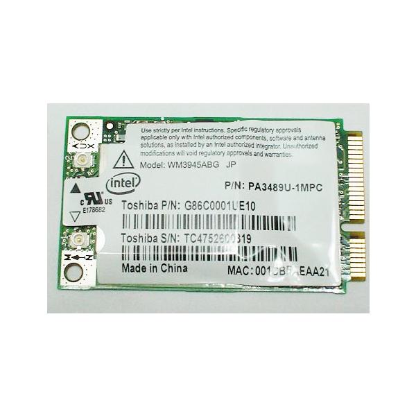 PRO/Wireless 3945ABGネットワーク・コネクション :バルク新品、この製品は、ノートパソコン用コンポーネント (構成部品) として パソコンメーカに提供されている製品です。 実物は写真と異なる場合もございます。 ●製品詳細 ...