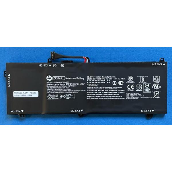 純正 新品 HP Zbook Studio 15 G3等用 バッテリー ZO04XL 国内発送純正 バルク新品Model : ZO049XLHP P/N : 808396-42215.2V 3930mAh  リチウムイオン(Li-Ion)対...