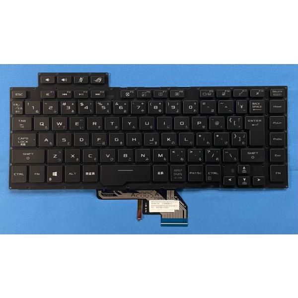 純正 新品 ASUS ROG Zephyrus M GU502等用 V184626HJ1 バックライト付き日本語キーボード 国内発送バルク新品、未使用バックライト付き日本語キーボードAsus P/N：6037B0172903Model NO...
